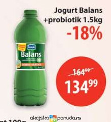 Jogurt Balans+ probiotic Imlek, 1,5kg, Imlek