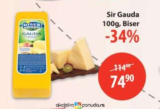 Sir Gauda biser, 100g, Biser