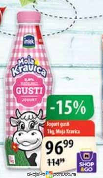 Jogurt gusti Moja Kravica, 1kg, Imlek