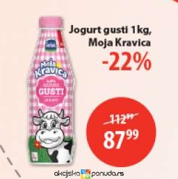 Jogurt gusti Moja Kravica, 1kg, Imlek