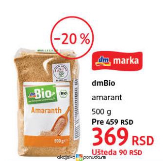 dmBio Amarant 500 g organsko, dmBio