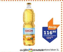 Suncokretovo ulje Iskon, 1l, Iskon