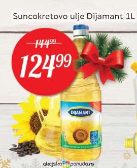 Suncokretovo ulje Dijamant, 1l, Dijamant