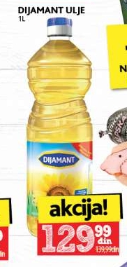 Suncokretovo ulje Dijamant, 1l, Dijamant