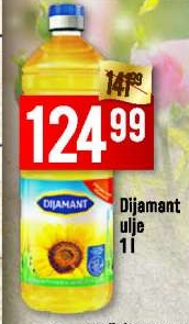 Suncokretovo ulje Dijamant, 1l, Dijamant