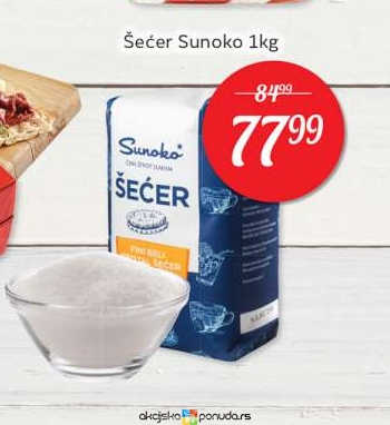 Šećer kristal Sunoko, 1kg, Sunoko