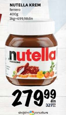 Nutella krem, 400g, Nutella