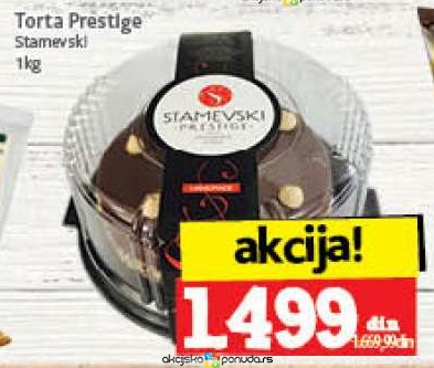 Torta Prestige Stamevski, 1kg, Stamevski torte i kolači