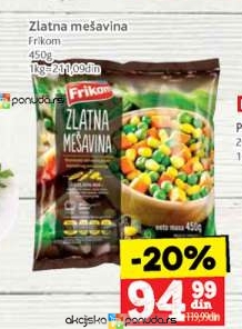 Zlatna mešavina Frikom, 450g, Frikom