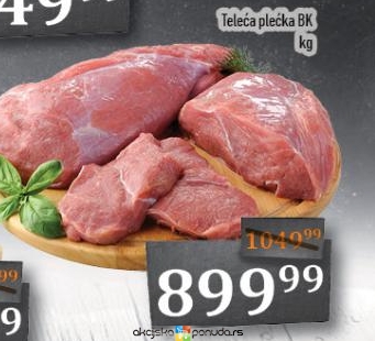 Teleća plećka BK 1 kg,