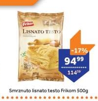 Smrznuto lisnato testo Frikom, 500g, Frikom