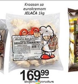 Kroasan sa eurokremom Jelča, 1kg, Jelča