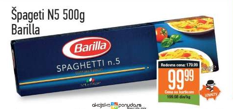 Barilla špagete, 500g, Barilla