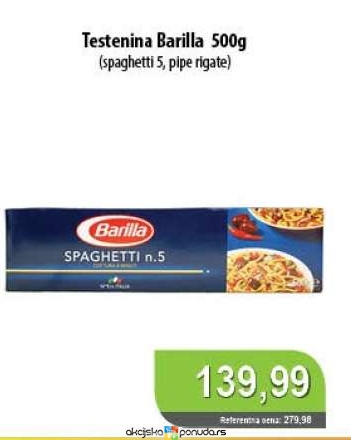 Barilla testenina, 500g, Barilla