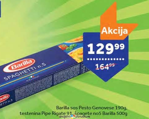 Špagete Barilla, 500g, Barilla