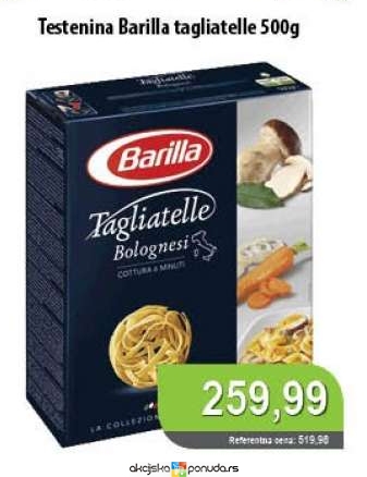 Barilla testenina tagliatelle, 500g, Barilla