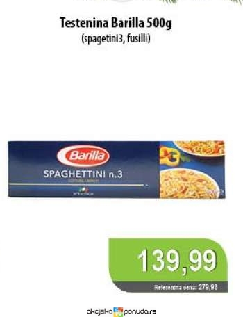 Barilla špagete, 500g, Barilla