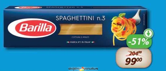 Špagete Barilla n.3, 500g, Barilla