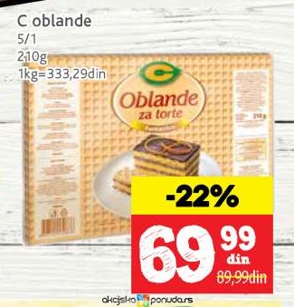 OBlande C, 210g, C