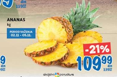 Ananas, 1kg,