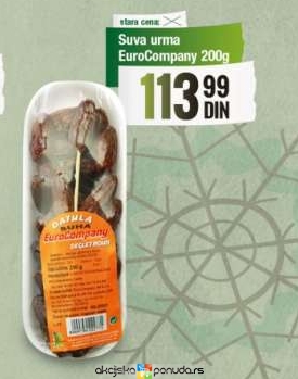 Suva urma EuroCompany, 200g,