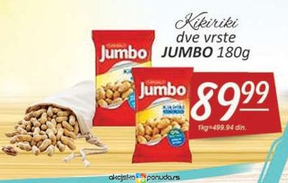 Kikiriki Jumbo, 180g, Jumbo