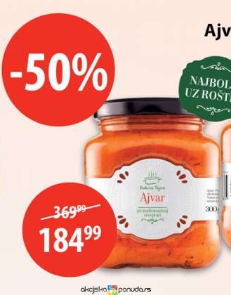 Bakina tajna Ajvar, 300g, Bakina tajna