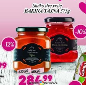 Slatko Bakina Tajna, 375 g, Bakina tajna