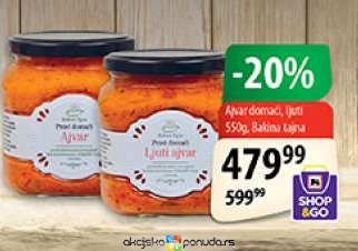 Ajvar Bakina tajna, 550g, Bakina tajna