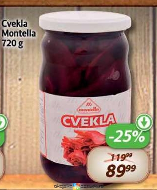 Cvekla u tegli Montella, 720g, Montella