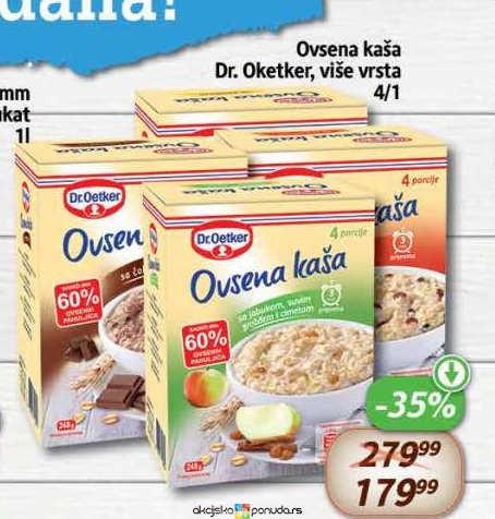 Dr Oetker, ovsena kaša, 4/1, Dr Oetker