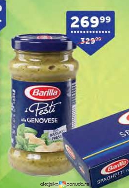 Pesto Genovese sos Barilla, 190g, Barilla