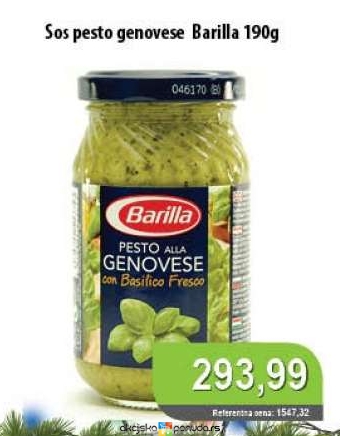 Barilla Pesto Genovese sos, 190g, Barilla