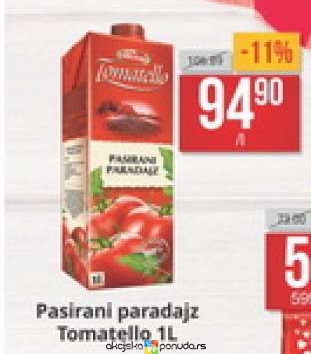 Pasirani paradajz Tomatello, 1l, Nektar