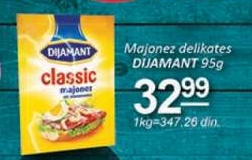 Majonez Dijamant Classic, 95g, Dijamant