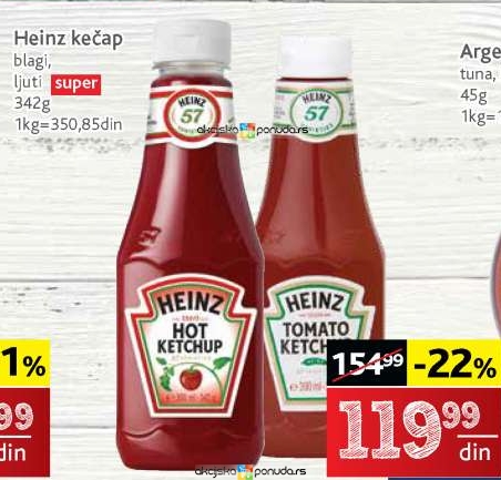 Kečap Heinz, 342g, Heinz