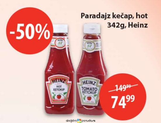 Paradajz kečap Heinz, 342g, Heinz