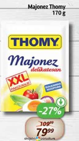 Thomy majonez , 170g, Thomy