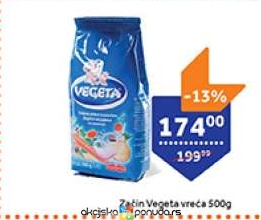 Začin Vegeta, 500g, Podravka