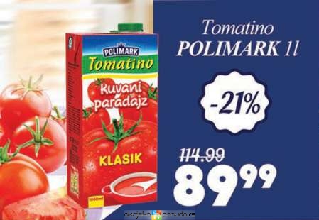 Kuvani paradajz Tomatino polimark, 1l, Polimark