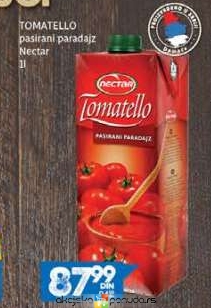 Nektar Tomatello pasirani paradajz 1l, Nektar