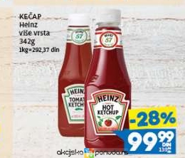 Heinz kečap 342 g, Heinz