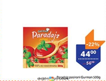 Pasirani paradajz Gurman 500ml, Gurman