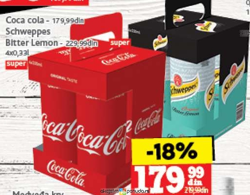 Coca Cola pakovanje 4x0,33l, Coca cola