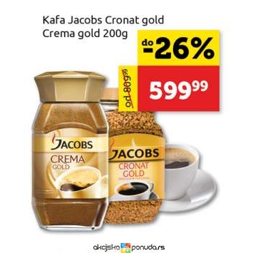 Jacobs Crema Gold instant kafa, 200g, Jacobs