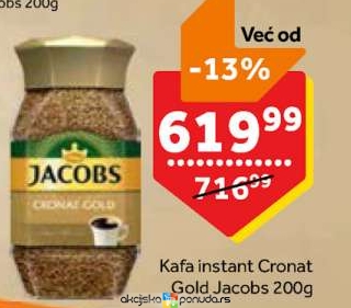 Jacobs Cronat Gold instant kafa, 200g, Jacobs