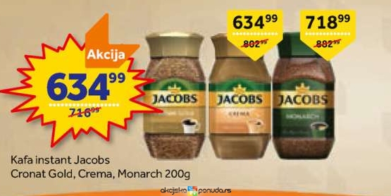 Jacobs Monarch instant kafa, 200g, Jacobs