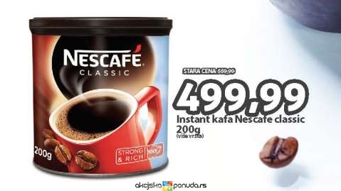 Nescafe Classic instant kafa, 200g, Nescafe