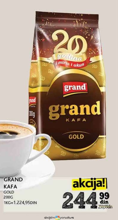 Grand Gold melevna kafa, 200g, Grand