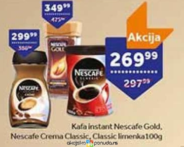 Nescafe Classic instant kafa, 100g, Nescafe